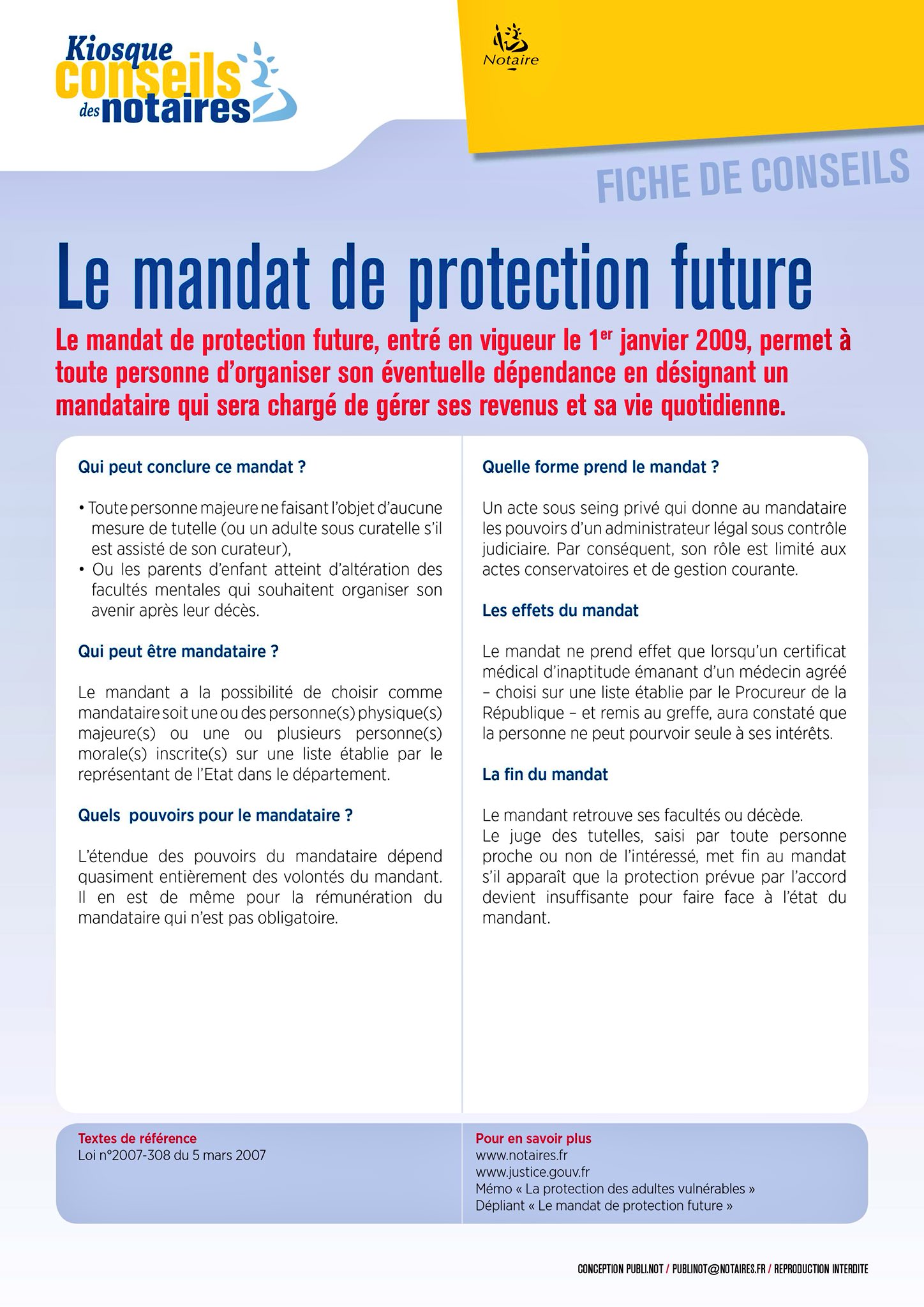 Inscrire un mandat de protection future : protéger ses biens et son ...